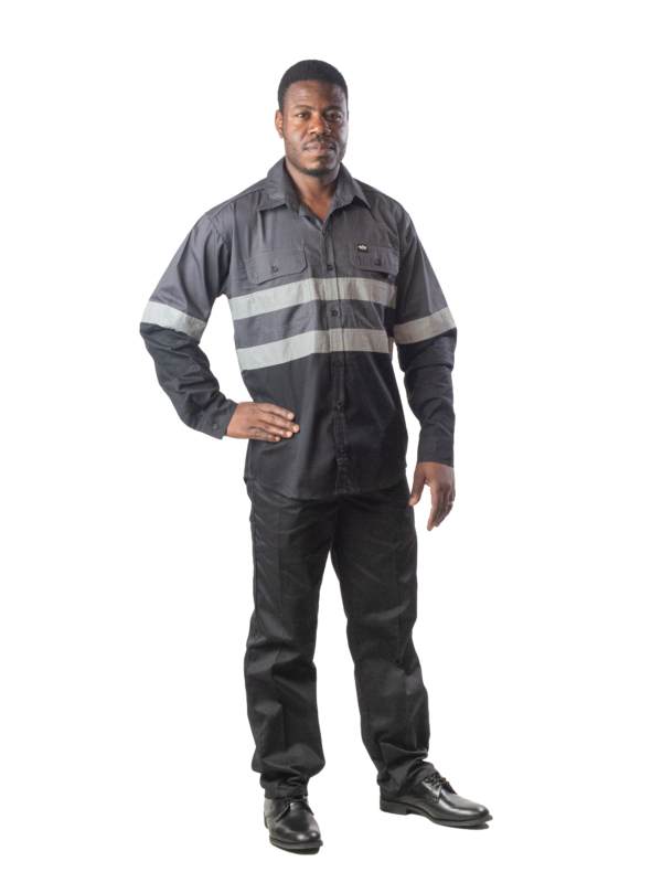 HI VIZ 100% COTTON VENTED WORKSHIRT - Vulcan Workwear