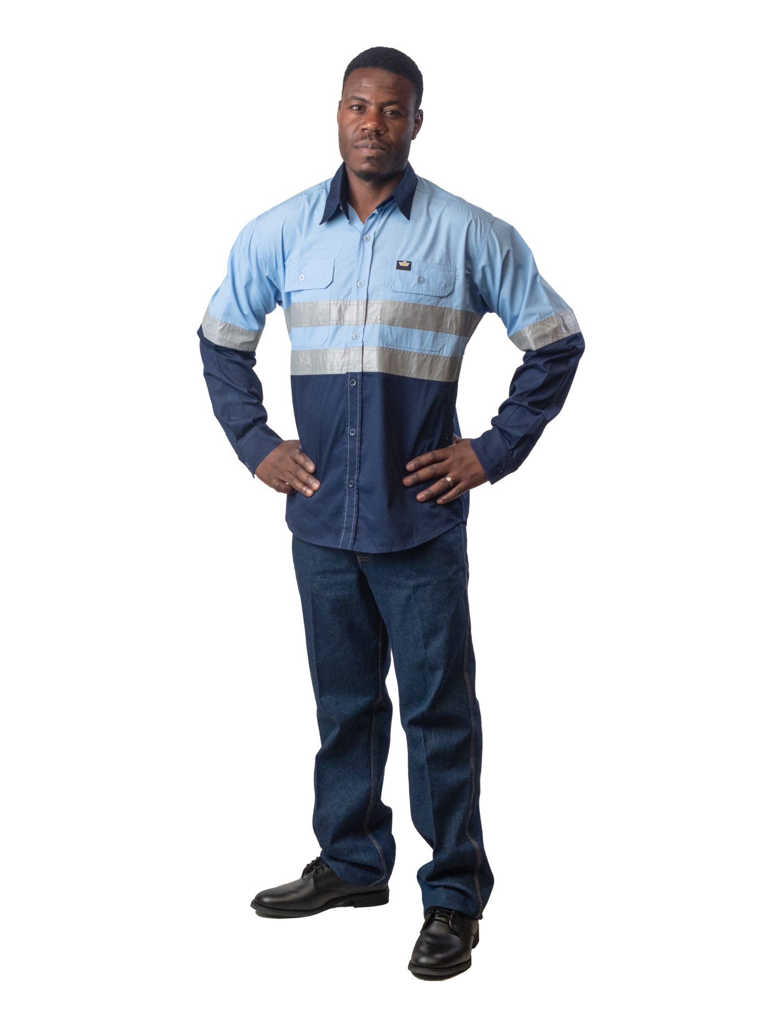 HI VIZ 100% COTTON VENTED WORKSHIRT - Vulcan Workwear