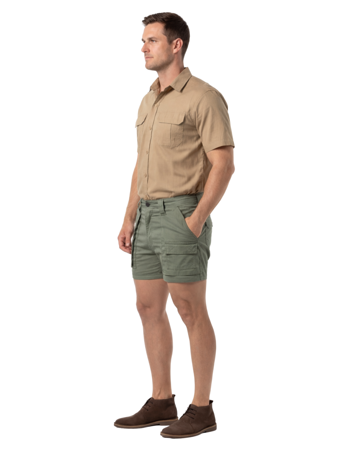 MENS BUSH SHIRT SHORT SLEEVE - Vulcan Workwear