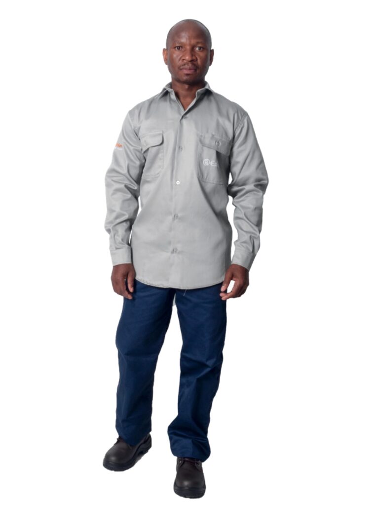 HI VIZ 100% COTTON VENTED WORKSHIRT - Vulcan Workwear
