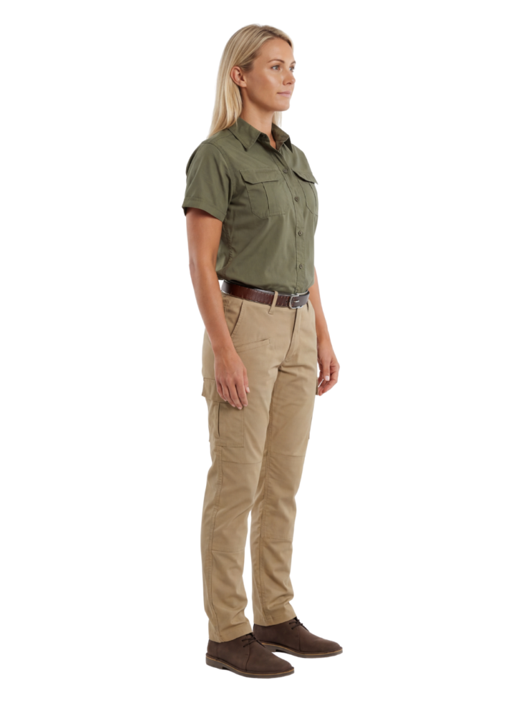 LADIES BUSH SHIRT SHORT SLEEVE - Vulcan Workwear